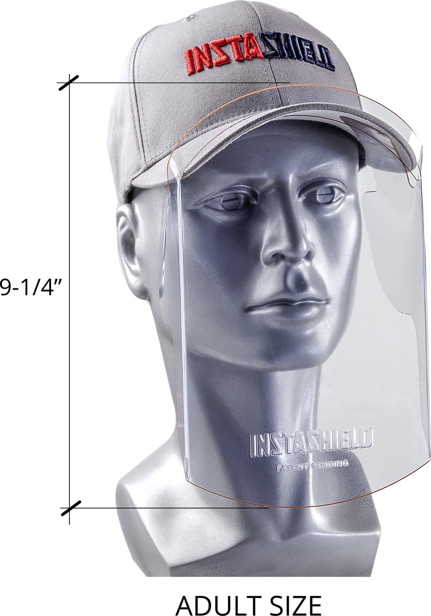 InstaShield Face Shield for Your Own Hat - Made in USA